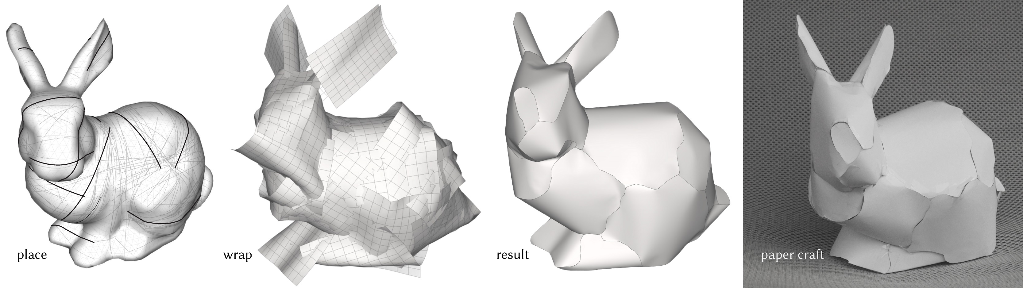 Shape Approximation by Developable Wrapping | Interactive Structures | CMU